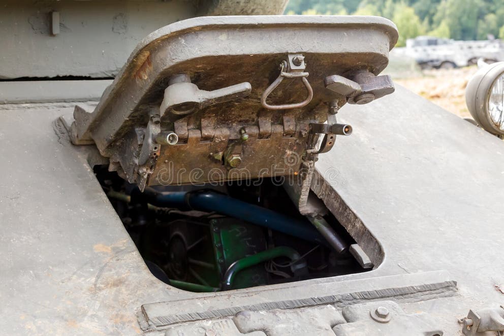 Driver S Hatch Mechanics of the T-34 Stock Image - Image of power ...