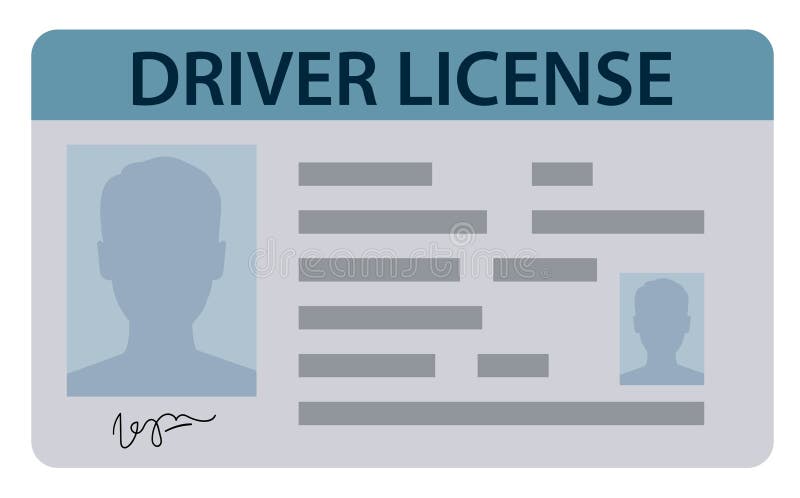 Driver S License. Driving Licence Vector Illustration Isolated on White ...