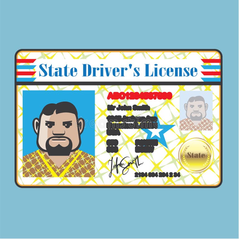 Blank Driver License Stock Illustrations – 210 Blank Driver License ...