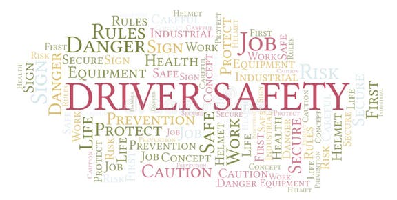 Driver Safety word cloud. stock illustration. Illustration of concept ...