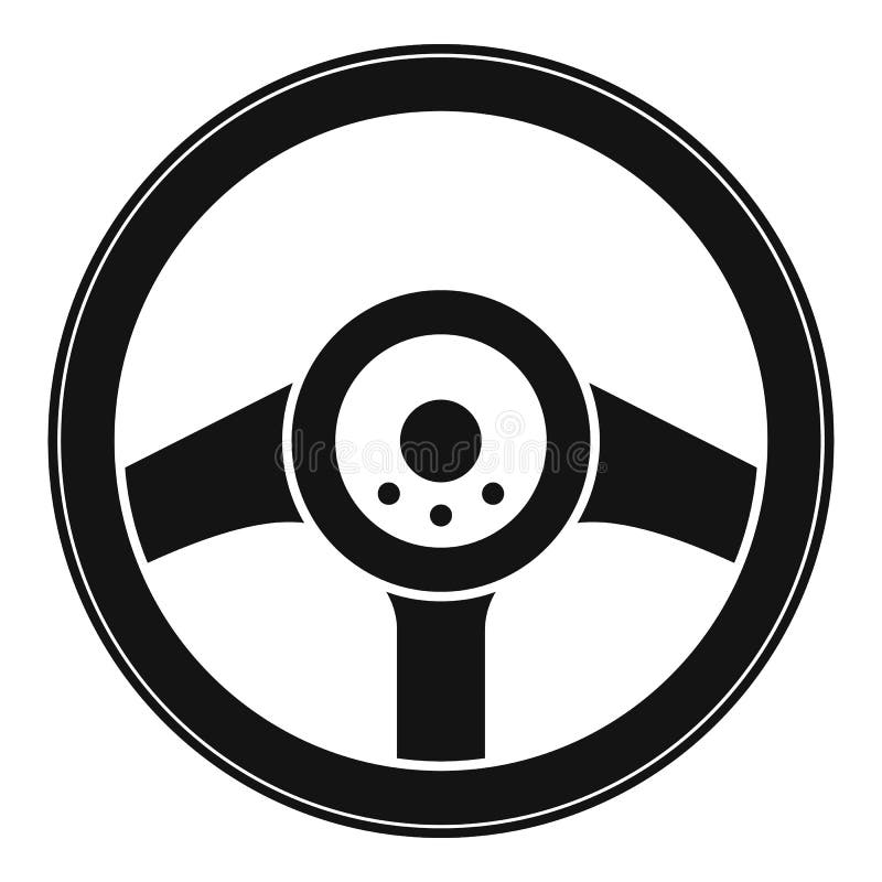 Steering Wheel Icon Simple Style Stock Illustrations – 3,700 Steering ...