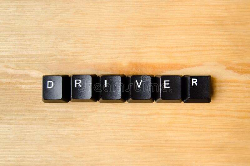 Driver word stock image. Image of buttons, wood, word - 96112149