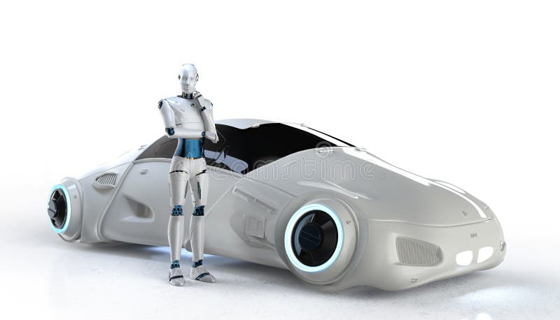 Cyborg control robot arm stock image. Image of futuristic - 128093139