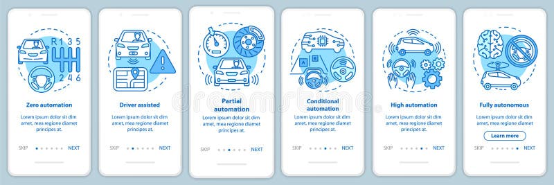 Driverless Car Stages Vector Infographic Template. Business ...