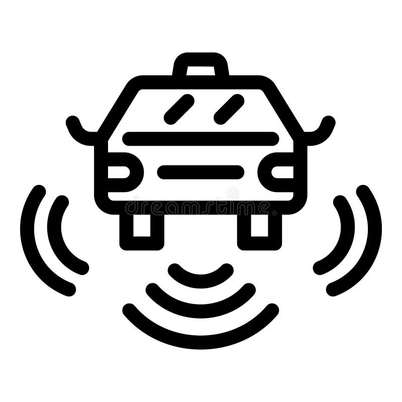 Taxi Car Icon, Cartoon Style Stock Vector - Illustration of icon ...
