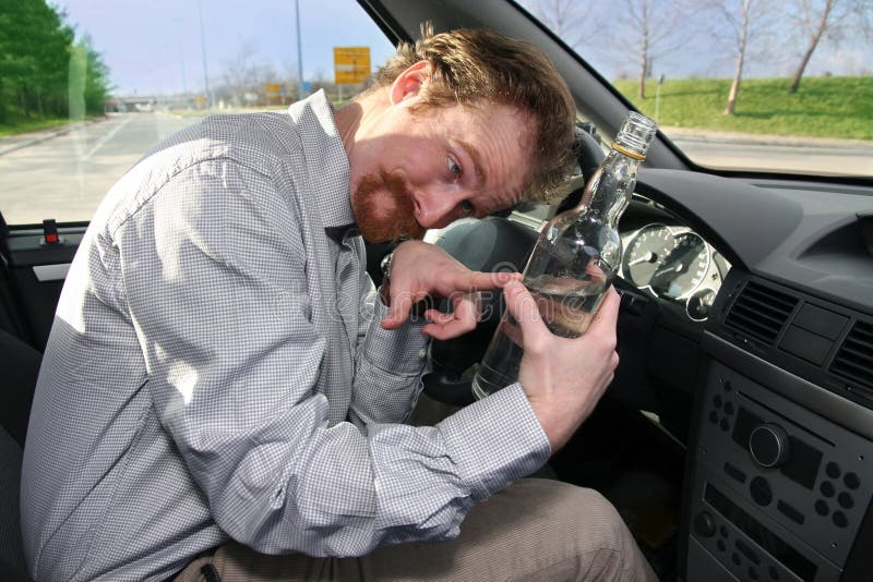 Drivers with a Bottle Alcohol Stock Photo - Image of celebrate, jail ...