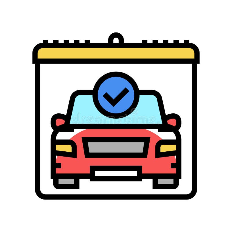 Drivers Day of Test Color Icon Vector Illustration Stock Vector ...