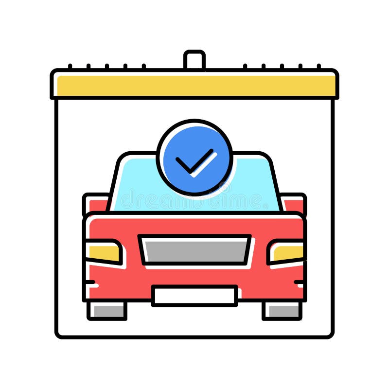Drivers Day of Test Color Icon Vector Illustration Stock Vector ...