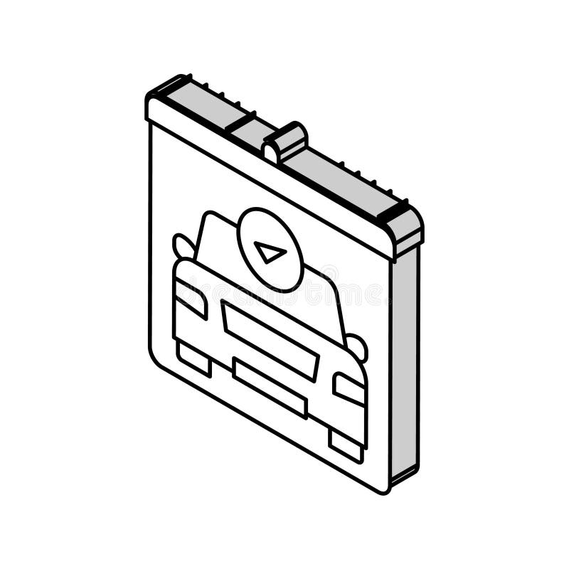 Drivers Day of Test Isometric Icon Vector Illustration Stock Vector ...