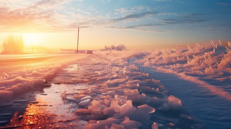 Drivers icy roads stock illustration. Illustration of drivers - 360915322