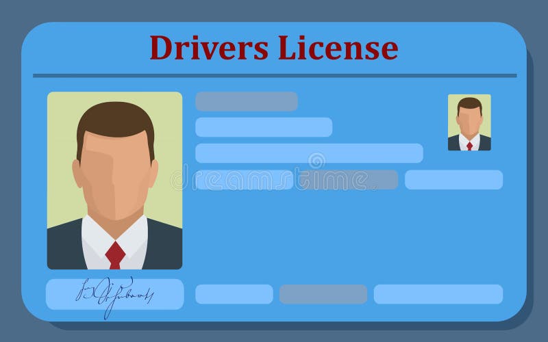 Drivers License Template Stock Illustrations – 390 Drivers License ...