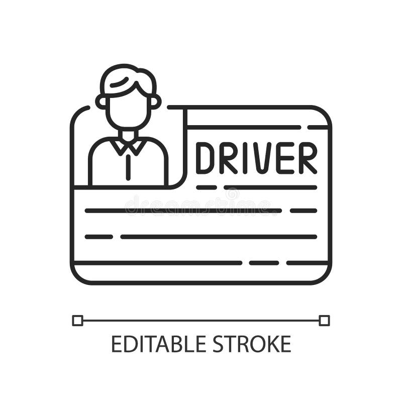 Drivers License Chalk White Icon on Black Background Stock Vector ...