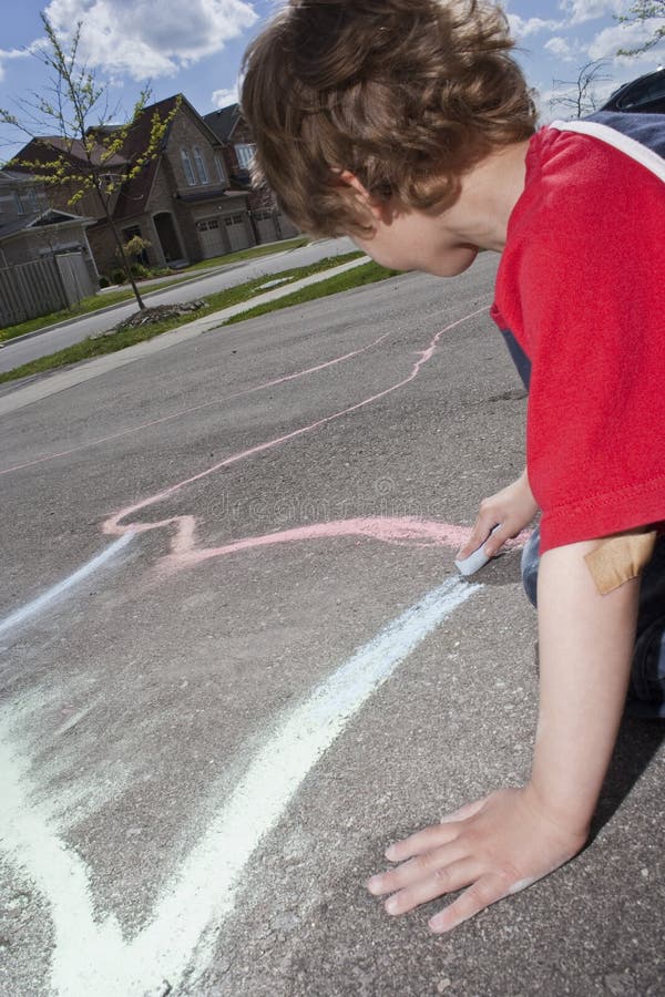 Driveway Chalk stock image. Image of driveway, drive - 14307755