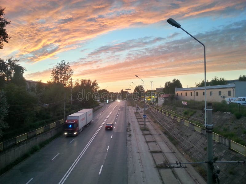Driveway at night stock photo. Image of moving, arch, land - 3198686