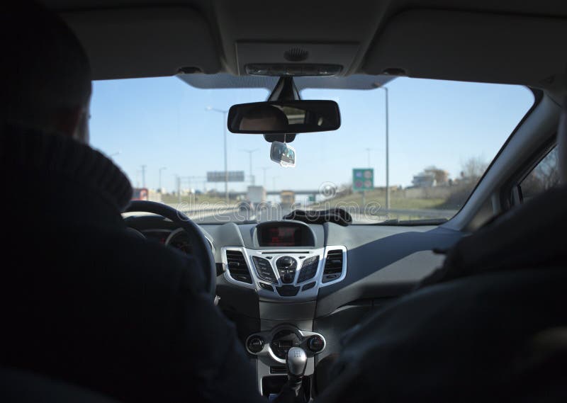 Driving stock photo. Image of driver, mirror, male, inside - 23910230
