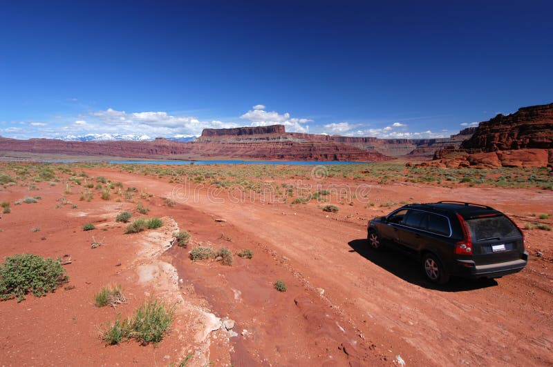 Off road car in the Canyon stock photo. Image of recreation - 31478970
