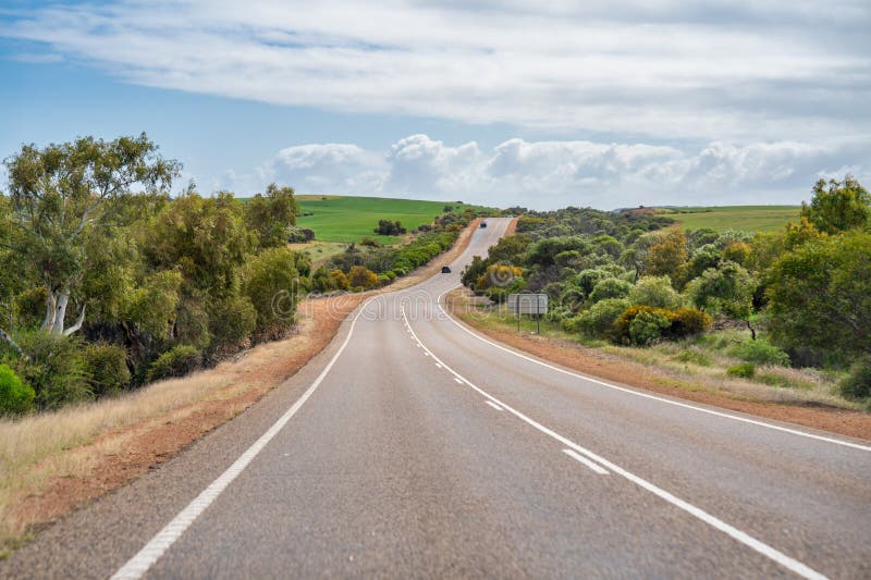 Driving Across Western Australia Roads Stock Photo - Image of street ...