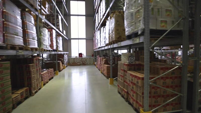 Fulfilment Warehouse Business Stock Video - Video of produce ...