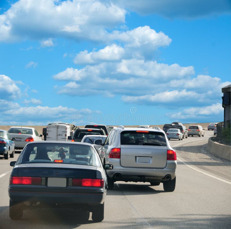 Driving Along the Interstate Highway Stock Photo - Image of transport ...