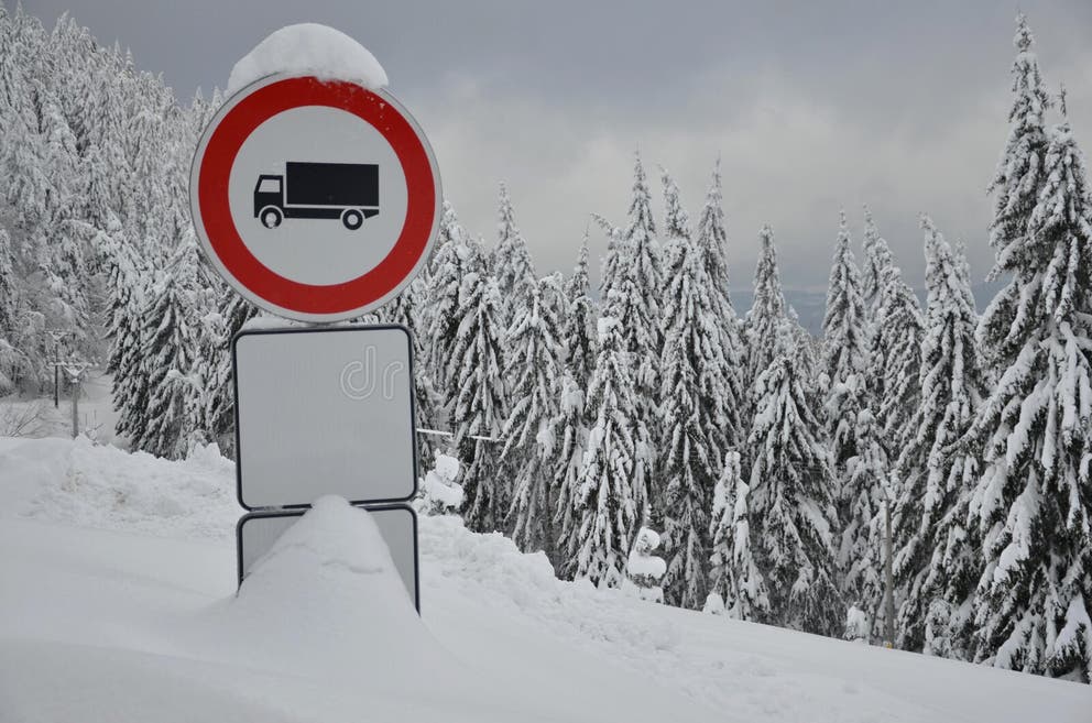 Driving ban for trucks. stock photo. Image of outdoor - 23093298