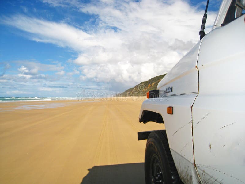 Driving on the beach stock image. Image of speed, blue - 14447949