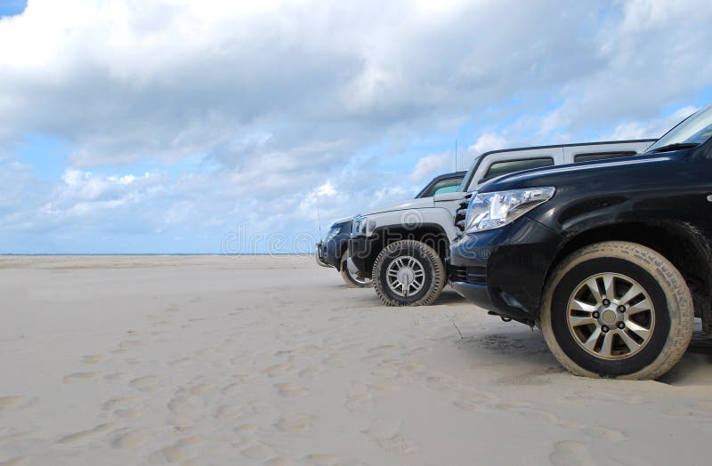 Driving on the beach stock photo. Image of blur, ocean - 1418792