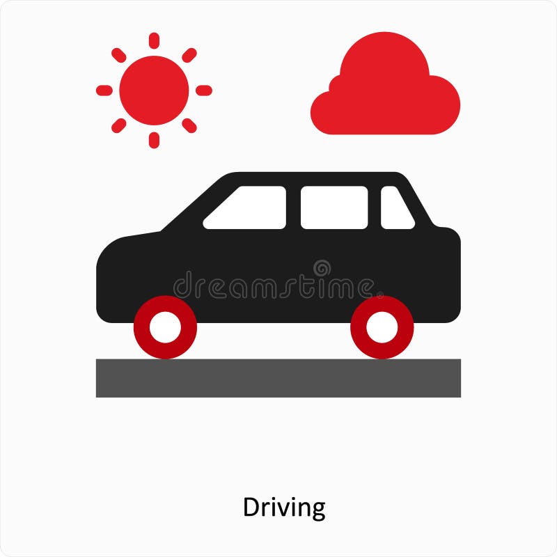 Driving stock vector. Illustration of icon, driving - 266543767