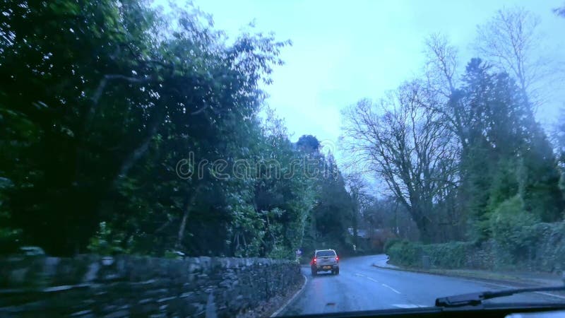 Driving Behind the Car on the Road Stock Video - Video of video ...