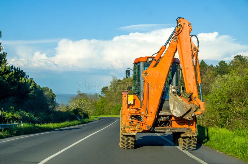 Driving Bulldozer Digger Scraper - Construction Sites Vehicles Stock ...