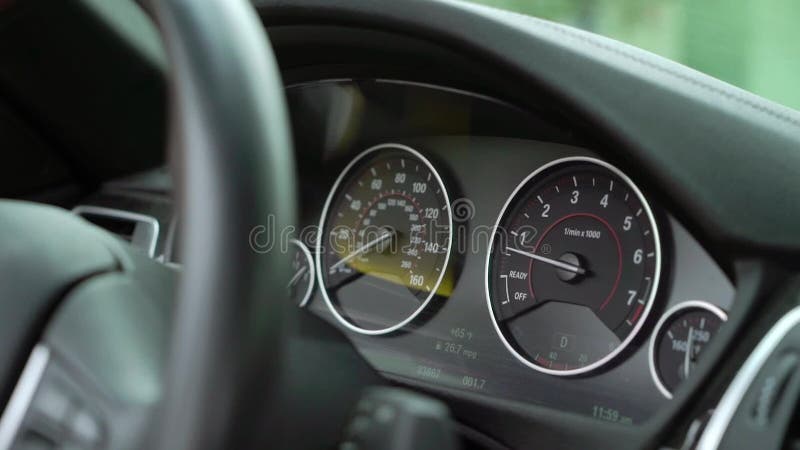 Driving car, dashboard stock video. Video of drive, convertible - 149135887