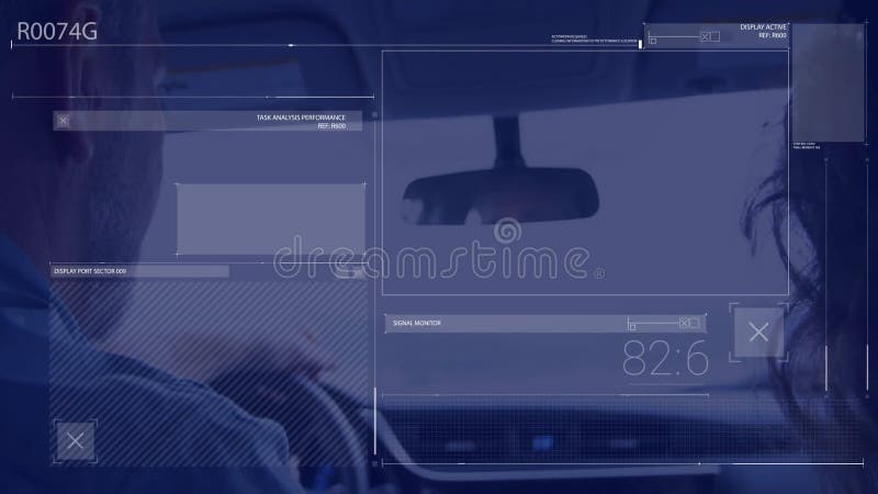 Driving Car, Digital Dashboard Displaying Various Performance Metrics ...