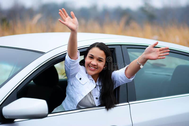 Driving Car stock image. Image of drivers, auto, excited - 50675359