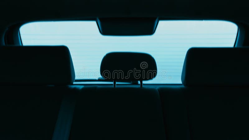 Driving a Car in the View the Rear Window Timelapse Video Stock Footage ...