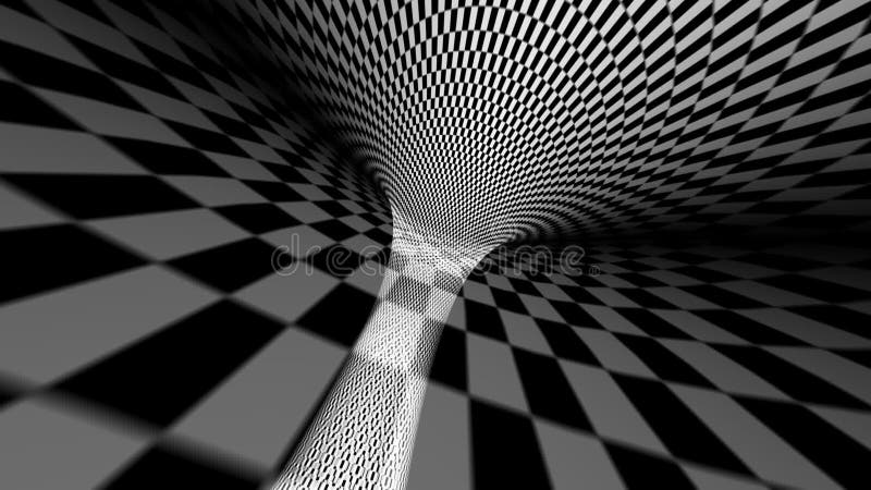 Driving through the Checkerboard Pattern Tunnel Stock Video - Video of ...