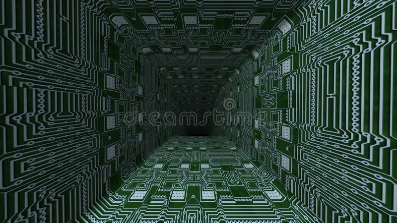 Driving through the Circuit Board in a Spiral Pattern Creating a Unique ...
