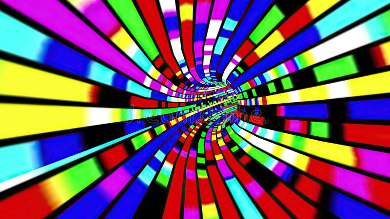 Driving through the Colorful Light Rays Tunnel Stock Image - Image of ...