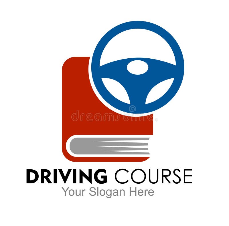 Driving Course Logo Design Template Stock Vector - Illustration of ...
