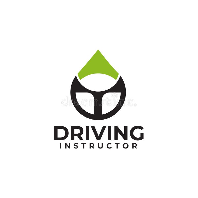 Driving Course Logo Design Template Stock Vector - Illustration of ...