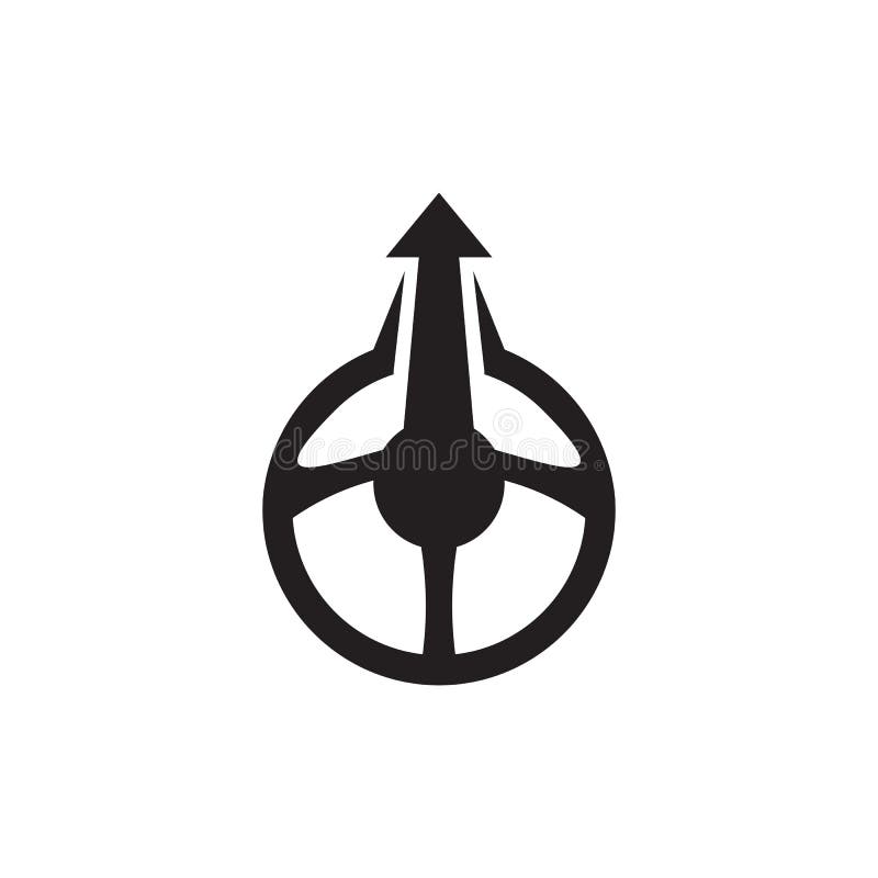 Driving Course Logo Design Template Stock Vector - Illustration of ...