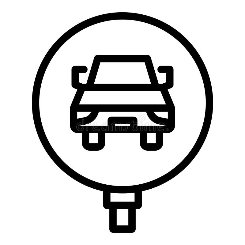 Driving Rules Icon, Outline Style Stock Vector - Illustration of ...