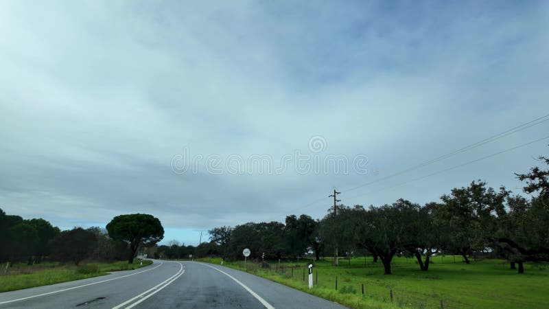 Driving on an Empty Road, Adventure Begins Stock Footage - Video of ...