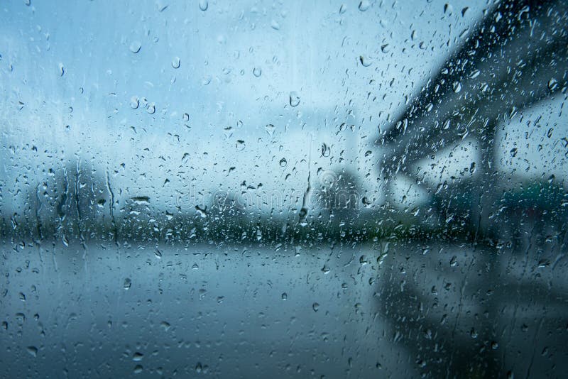 Driving in Heavy Rain Especially Around Vehicles. Stock Photo - Image ...