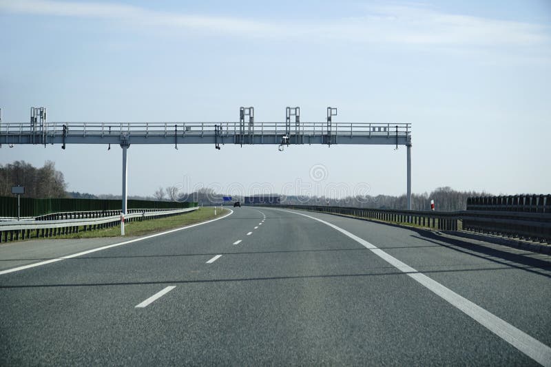 Driving on a Highway - Driver S Perspective Stock Image - Image of lane ...