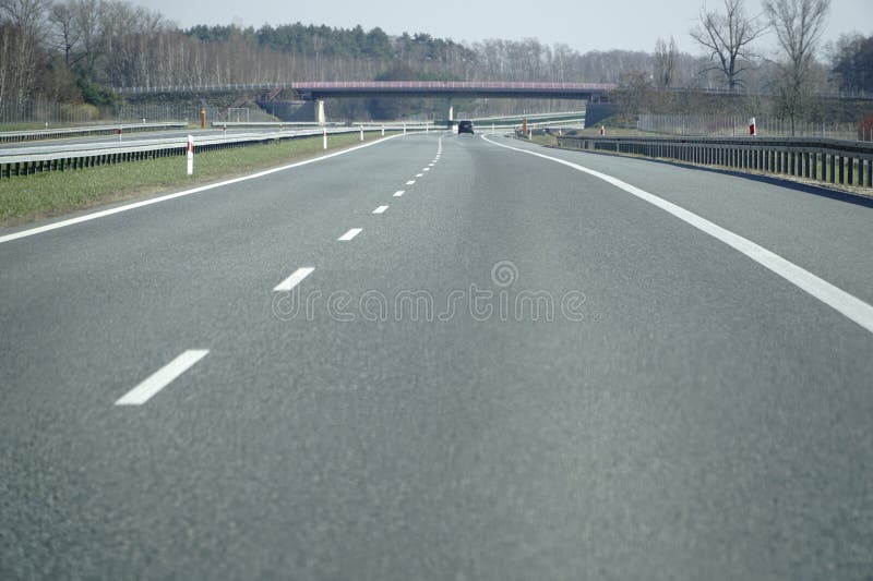 Driving on a Highway - Driver S Perspective Stock Photo - Image of ...