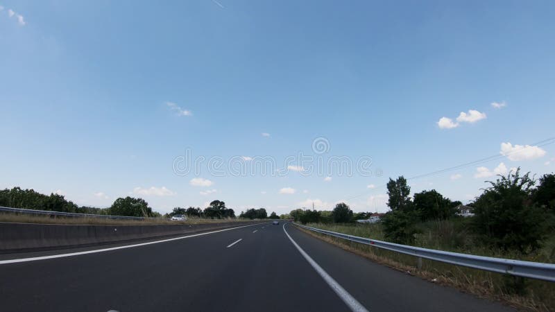 Driving on the Highway, Front View Stock Video - Video of cinematic ...