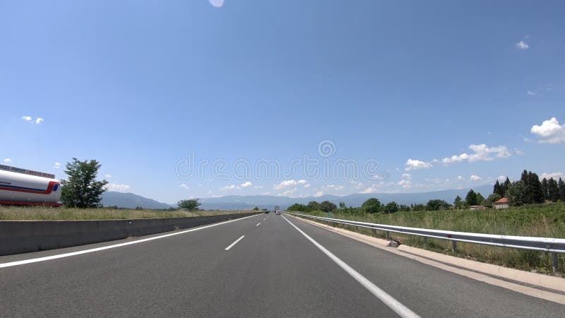 Driving on the Highway, Front View Stock Footage - Video of camera ...