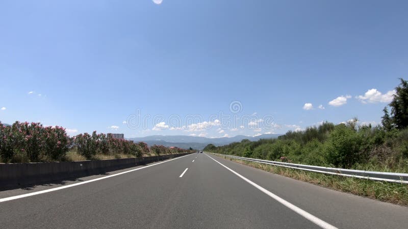 Driving on the Highway, Front View Stock Video - Video of camera, front ...