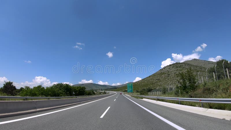 Driving on the Highway, Front View Stock Footage - Video of front, 16mm ...