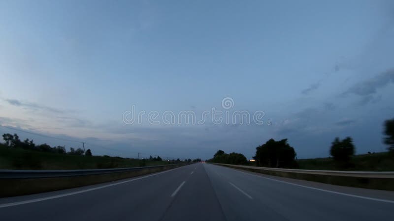 Driving on the Highway, Front View Stock Footage - Video of nature ...