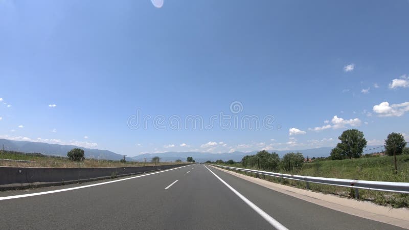 Driving on the Highway, Front View Stock Video - Video of camera, front ...